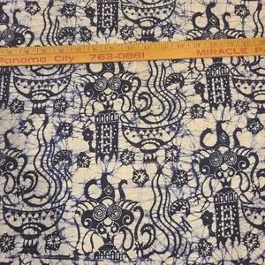 The Unbranded Brand | Art | Vintage Blue White Batik Fabric Cotton 83 ...